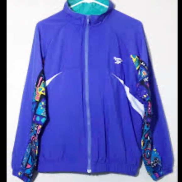 Reebok | Jackets & Coats | Reebok Vintage Track Suit Windbreaker Retro ...